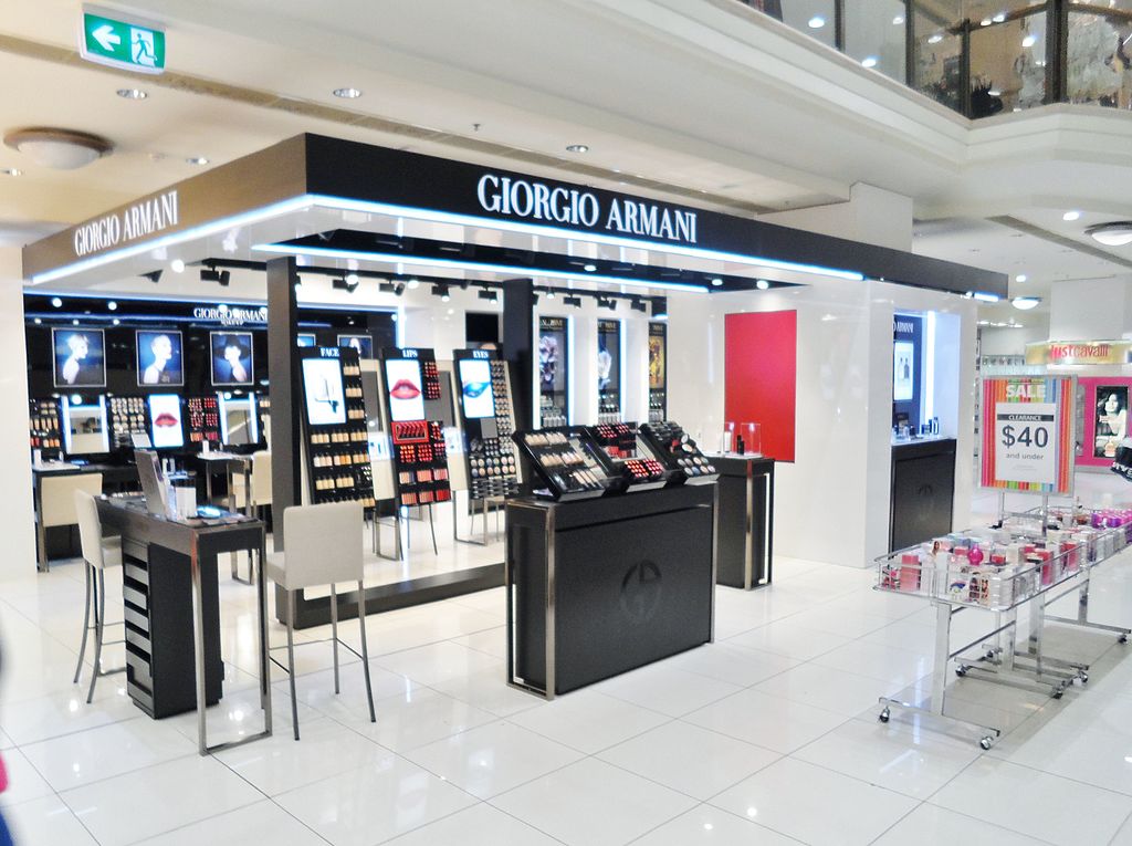 Armani beauty counter store