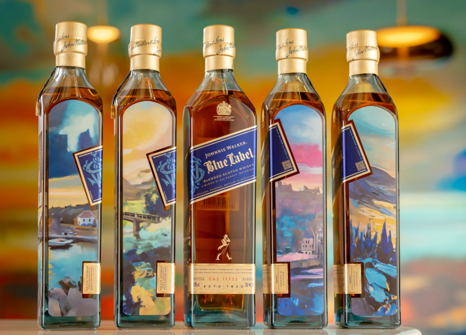Johnnie Walker : peinture et IA pour des bouteilles inédites