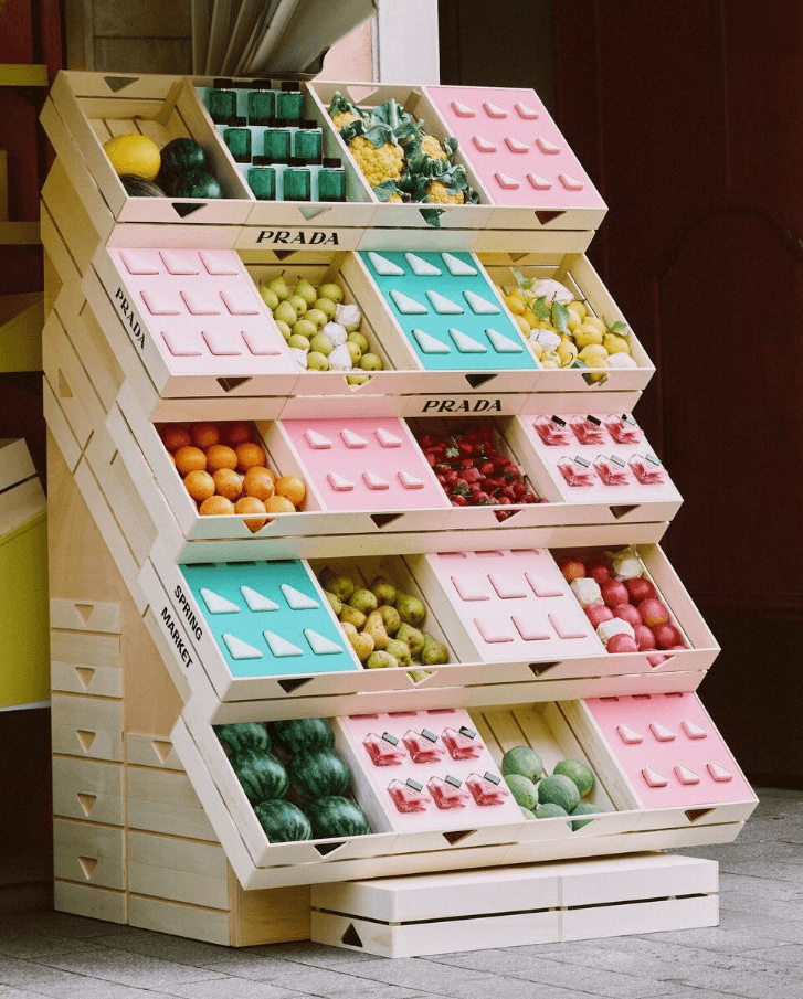 Pop-up store luxe été 2026 | Prada Beauty Spring Market